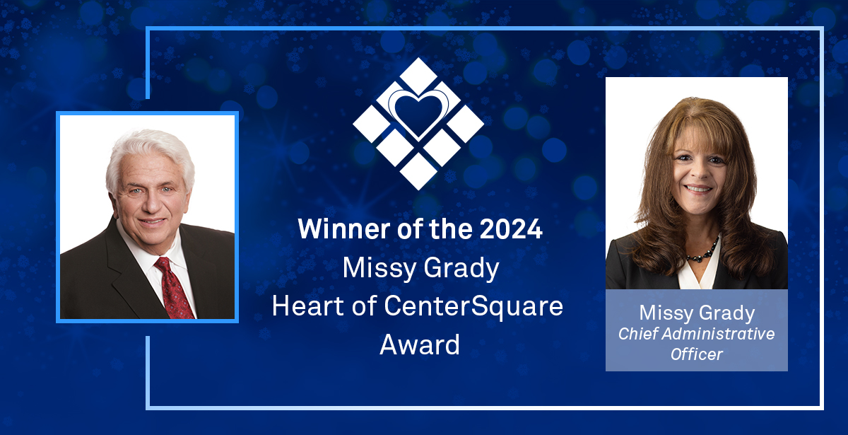 Missy Grady Awarded Frank J. Ferro Heart of CenterSquare Award ...
